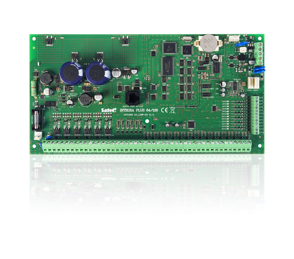 Płyta główna centrali alarmowej Satel INTEGRA 64 PLUS - SeeCom