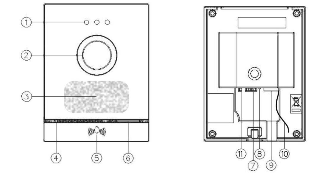Kamera IP 1-abonentowa z RFID CIOT-D21M/RFID COMMAX - SeeCom